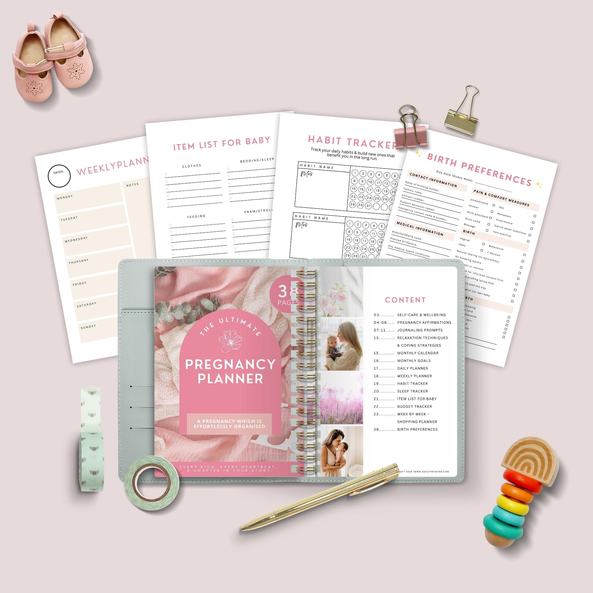 Printable Pregnancy Journal Bundle for the Mom to Be, New and Expecting ...