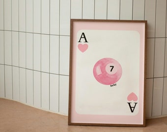 Pool Balls Poster, Billiards Poster, Feeling Lucky 8 Ball Art Print ...