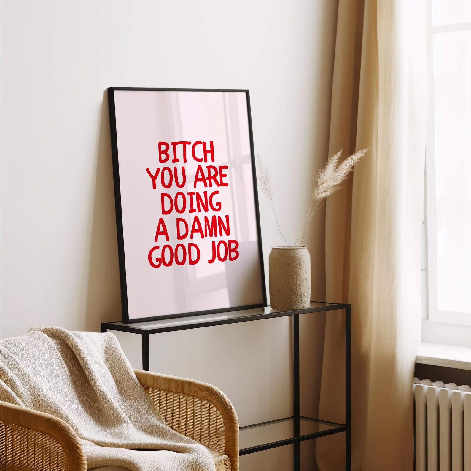 Office Quotes Wall Art | Funny Home Office Print | Minimalist Office ...