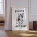 Booked and Busy Reading Poster | Vintage Classroom Art (digital ...