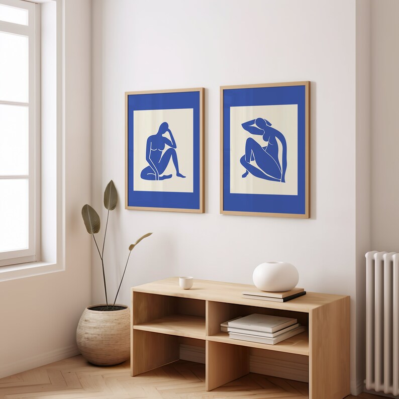Henri Matisse Nu Blue Print Set | Modern Scandinavian Decor (digital ...