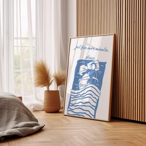 Good Night Poster| Stay in Bed Print | Cute Bedroom Wall Art| Bedroom ...