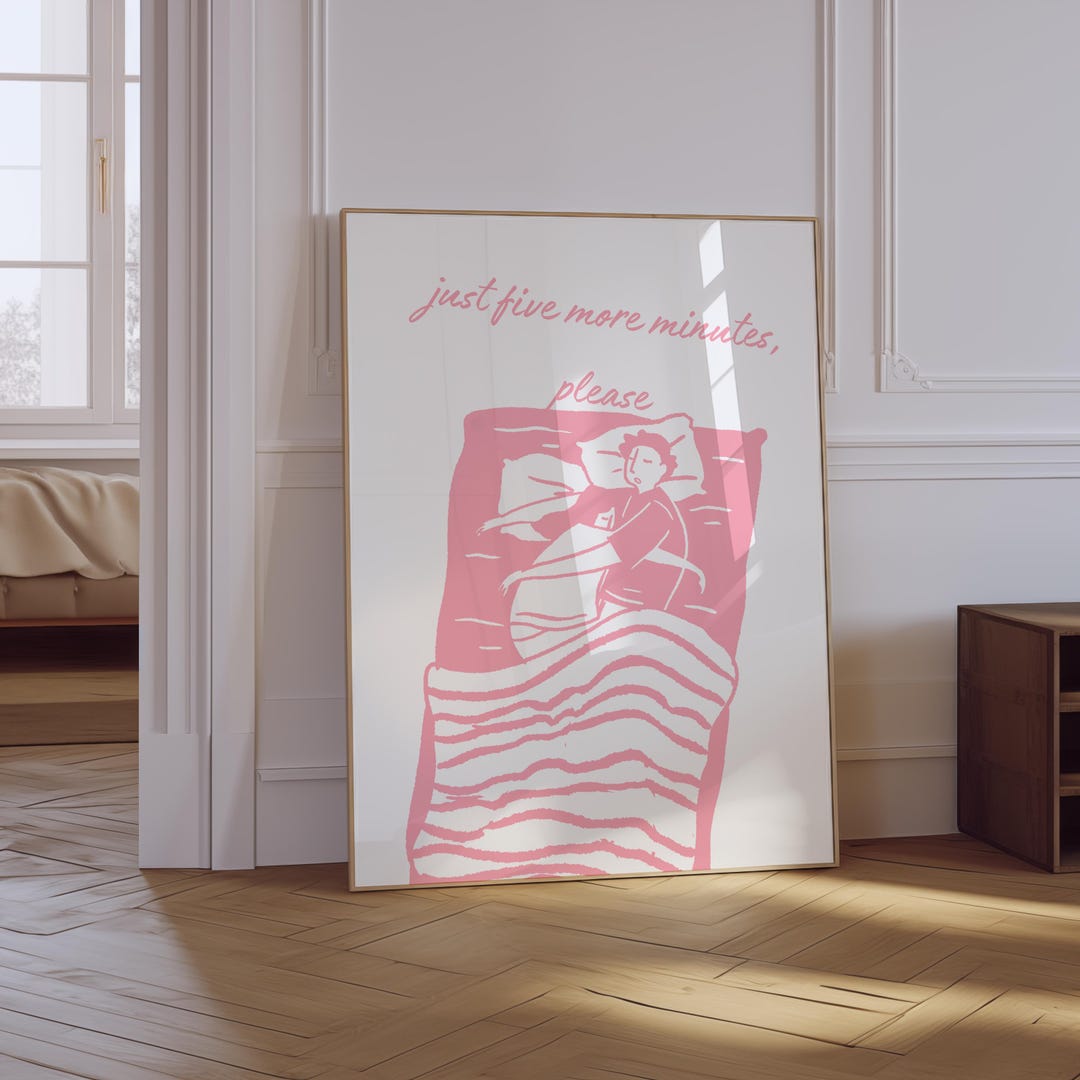 Good Night Poster | Stay in Bed Print | Cute Bedroom Wall Art| Bedroom ...