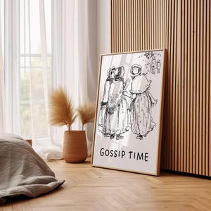 Gossip Art Print | Funny Quote Poster (digital Download) - Etsy