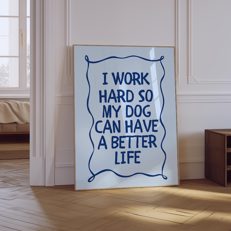 Office Quotes Wall Art | Funny Home Office Print | Funny Dog Quote ...