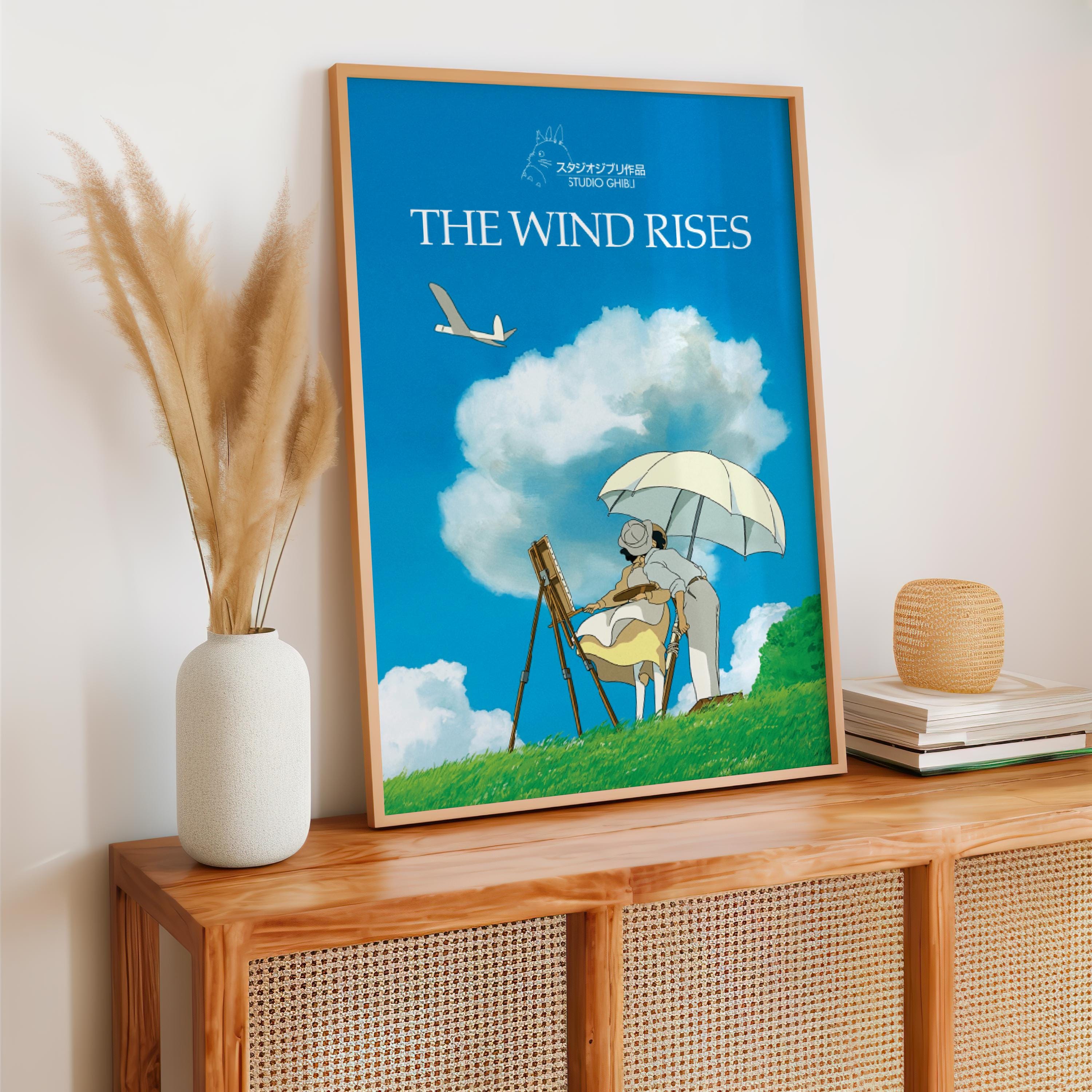 The Wind Rises Poster Nausicaa Totoro Poster Spirited Away Studio Ghibli Poster Howls Moving ...