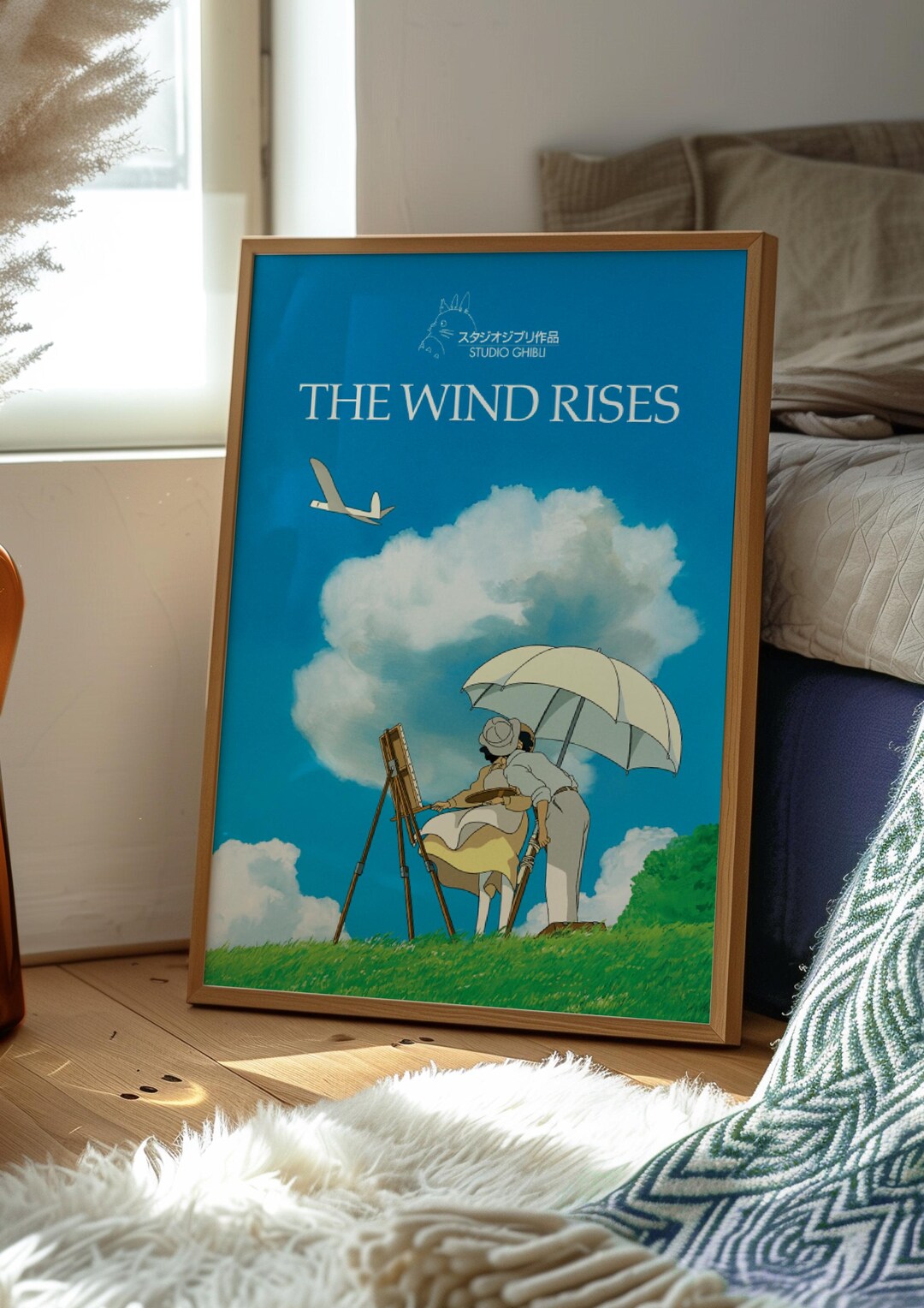 The Wind Rises Poster Nausicaa Totoro Poster Spirited Away Studio ...