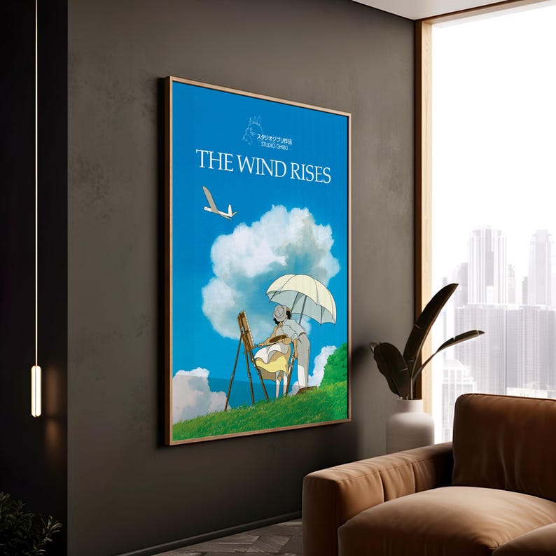 The Wind Rises Poster Nausicaa Totoro Poster Spirited Away Studio ...