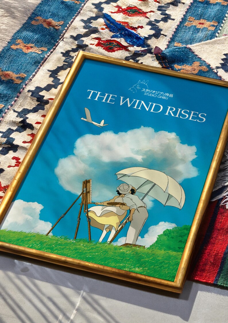 The Wind Rises Poster Nausicaa Totoro Poster Spirited Away Studio ...