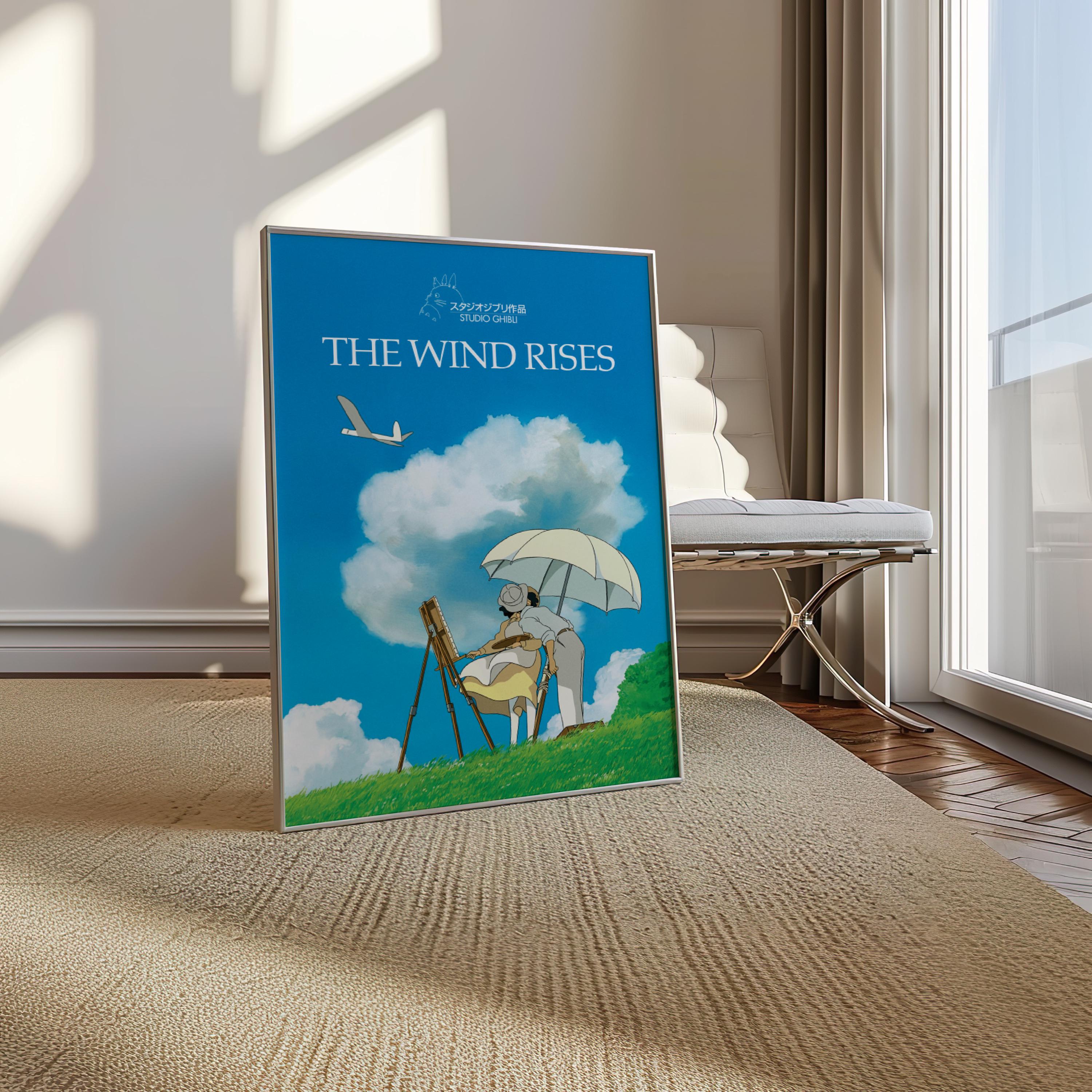 The Wind Rises Poster Nausicaa Totoro Poster Spirited Away Studio ...