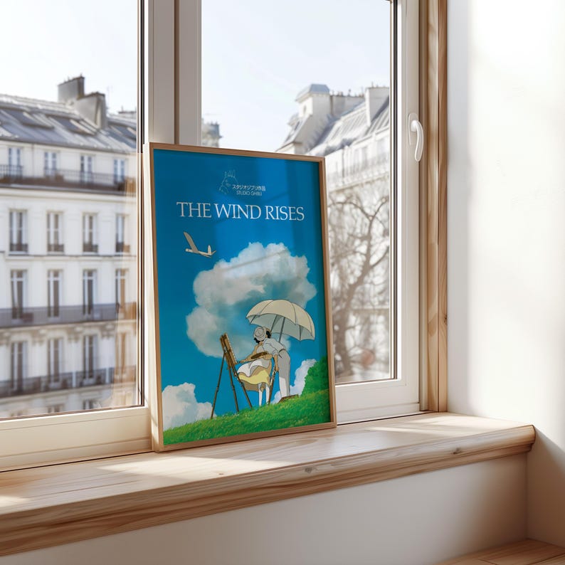 The Wind Rises Poster Nausicaa Totoro Poster Spirited Away Studio ...