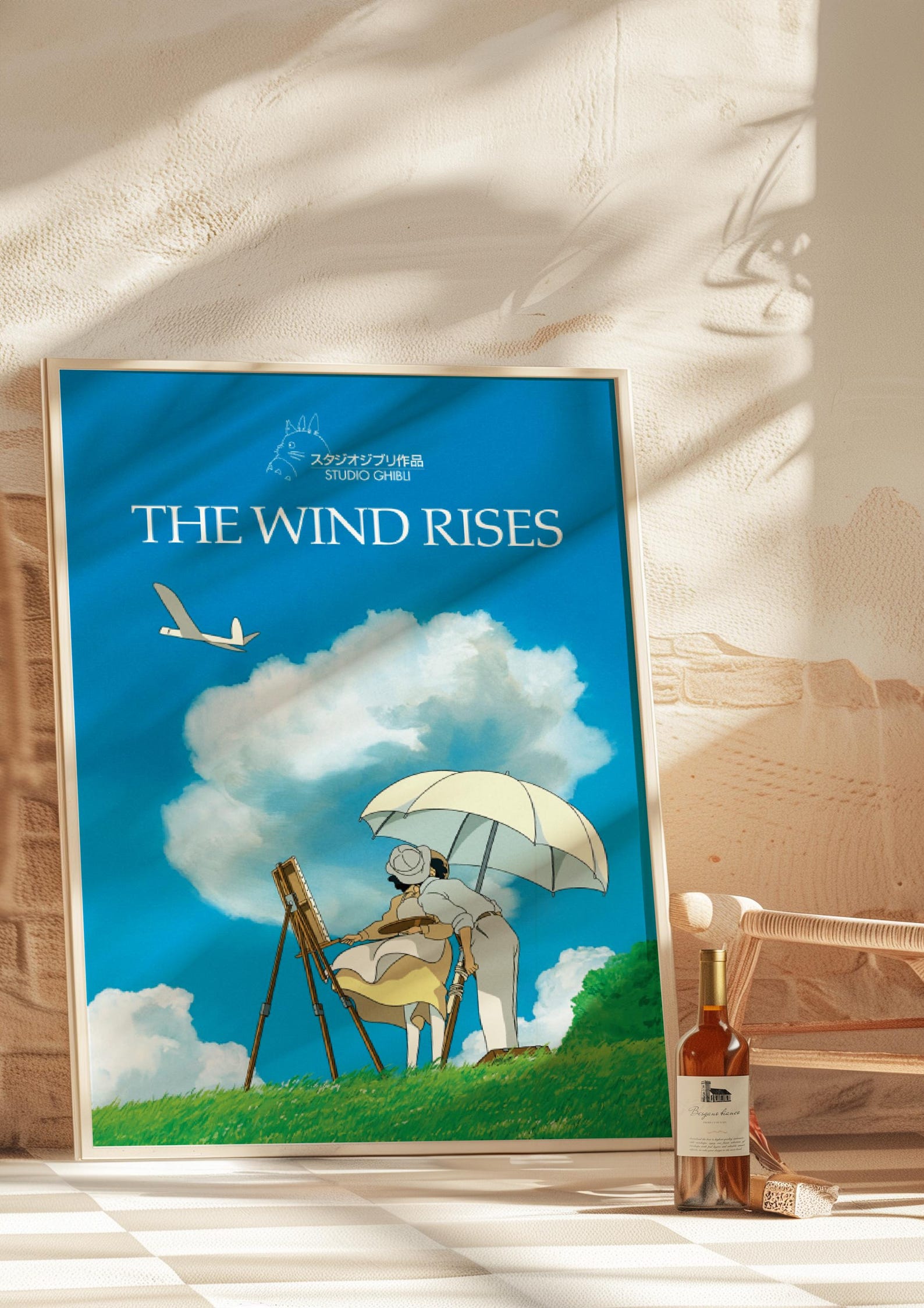The Wind Rises Poster Nausicaa Totoro Poster Spirited Away Studio Ghibli Poster Howls Moving ...
