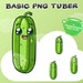Basic Pngtuber Pickle, 4 Transparent Pngs, Animated Kawaii Green ...