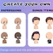 Pngtuber Base, DIY Premade PNG Tuber, Draw Your Own Male Chibi ...