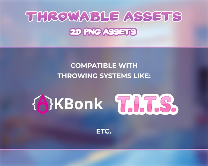 Throwable Bricks | Vtuber Assets | Bundle of 12x 2D PNG | Transparent ...