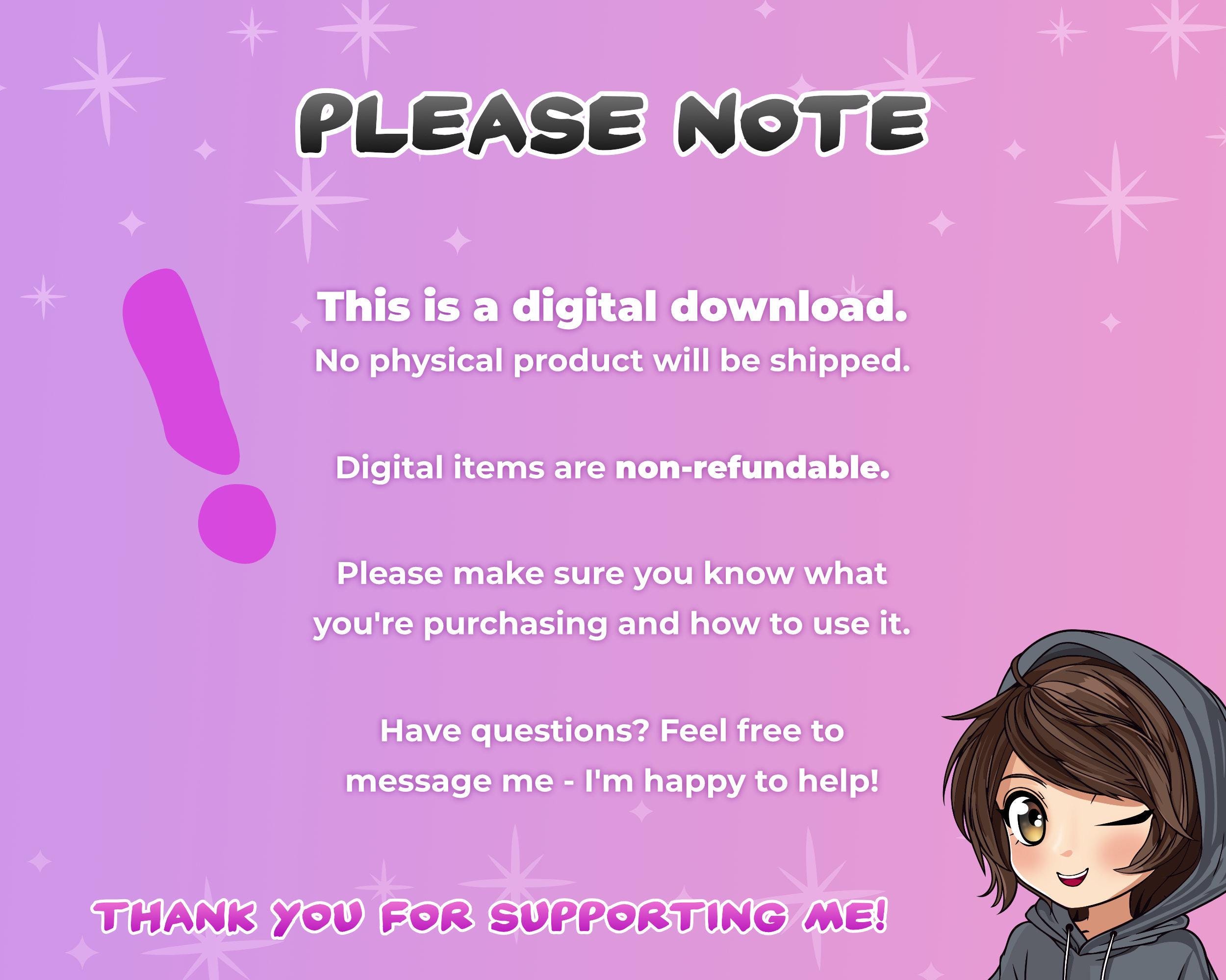 Pngtuber Base, DIY Premade PNG Tuber, Draw Your Own Female Chibi ...