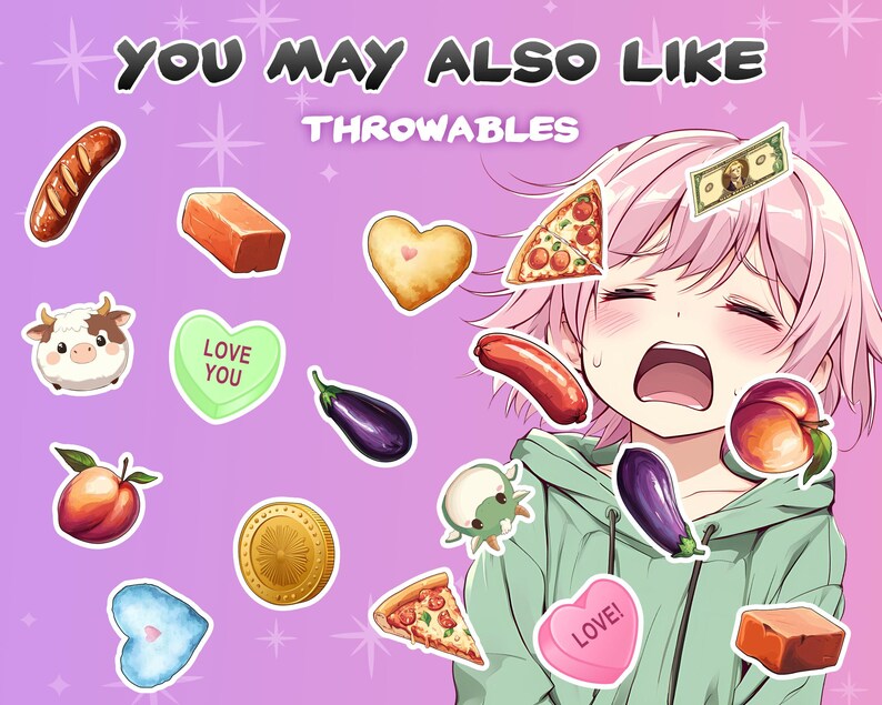 Vtuber Throwable Money and Gold - 12x PNG Set | Stream Overlay Asset ...