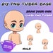 Pngtuber Base, DIY Premade PNG Tuber, Draw Your Own Male Chibi ...