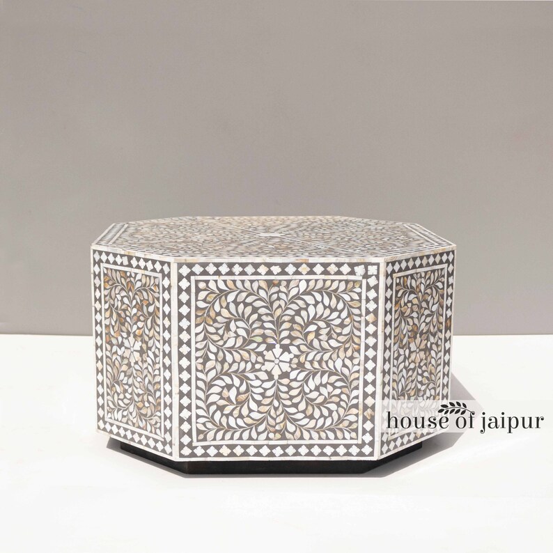 Mother of Pearl Inlay Coffee Table, MOP Coffee Table - Etsy