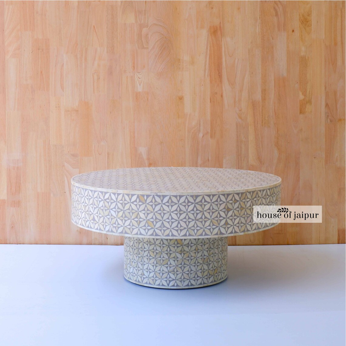 Bone Inlay Coffee Table, Round Bone Inlay Coffee Table - Etsy