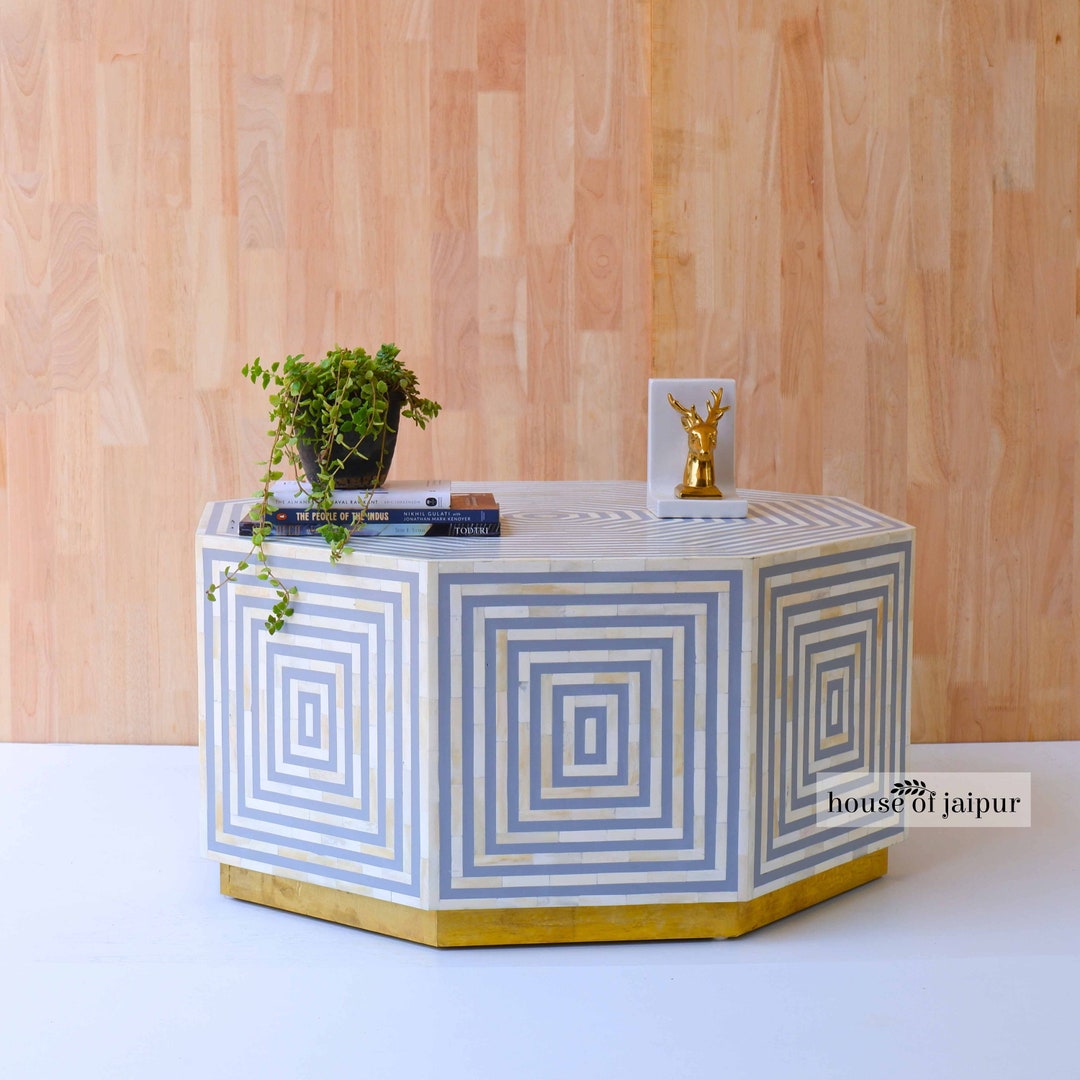 Octane Bone Inlay Coffee Table, Bone Inlay Coffee Table, Coffee Table, - Etsy