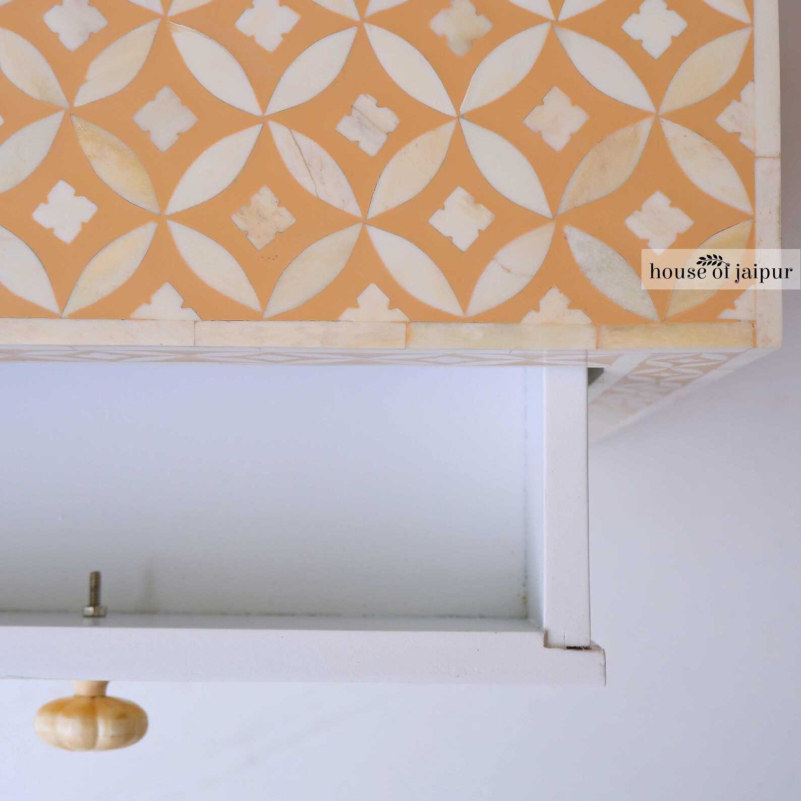 Bone Inlay Side Table, Bone Inlay End Table, Bone Inlay Bed Side Table ...