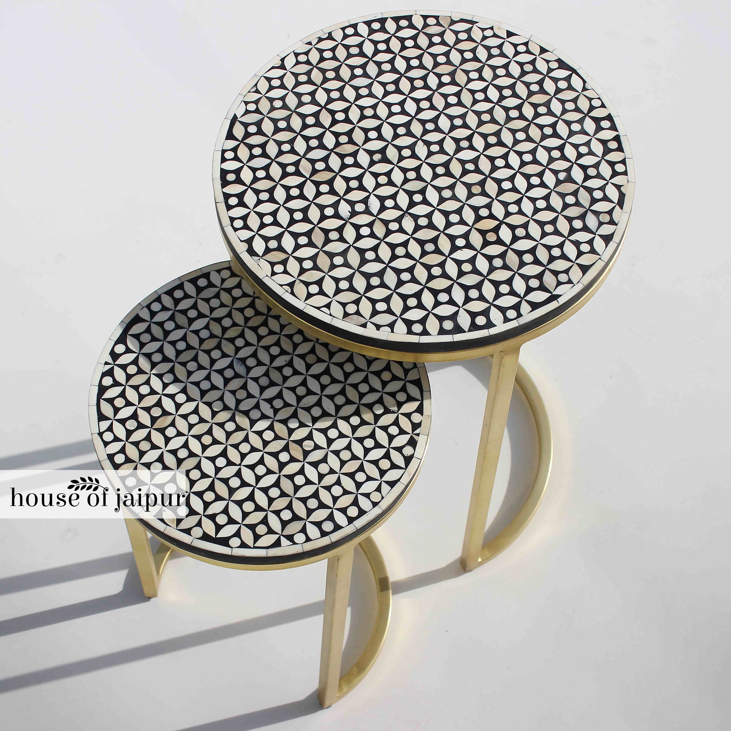 Mother of Pearl Nesting Table, Mother of Pearl End Table, Mother of ...