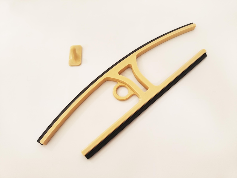 FLEXICLEAN - Squeegee for Curved Shower Glass With Wall Mount | Quarter ...