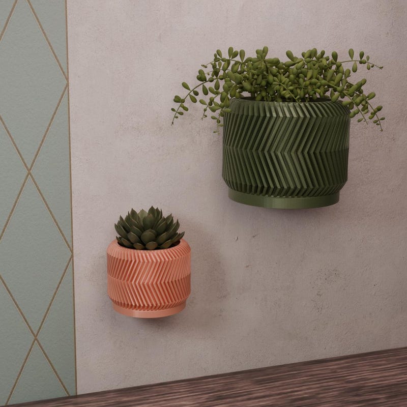 Geometric Wall Planter - Etsy