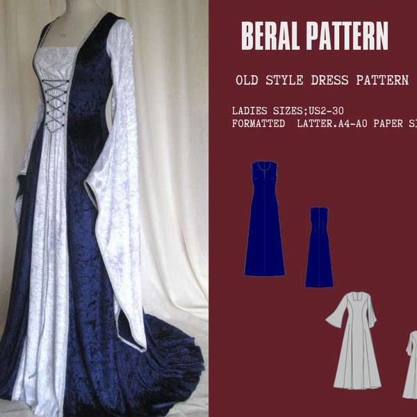 Renaissance Dress Pattern - Etsy