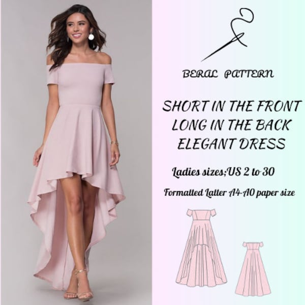 Long Back Short Front Dress - Etsy