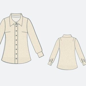 Linen Shirt Sewing Pattern A0-A4 US Second| US 2 to 30 - Etsy