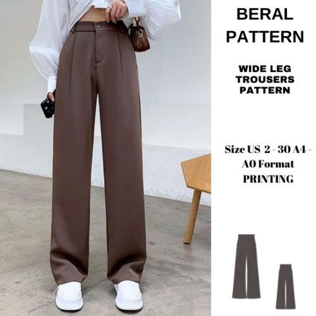 Wide Leg Women's Trousers|women's Trouser Pattern|women Pants Design ...