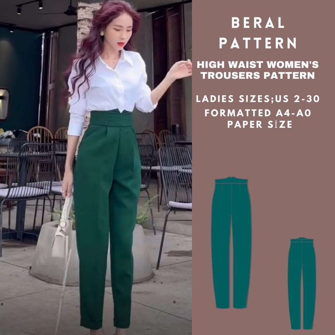 Peg Leg Women's Trouser Pattern|women's Trouser Pattern|women Pants ...