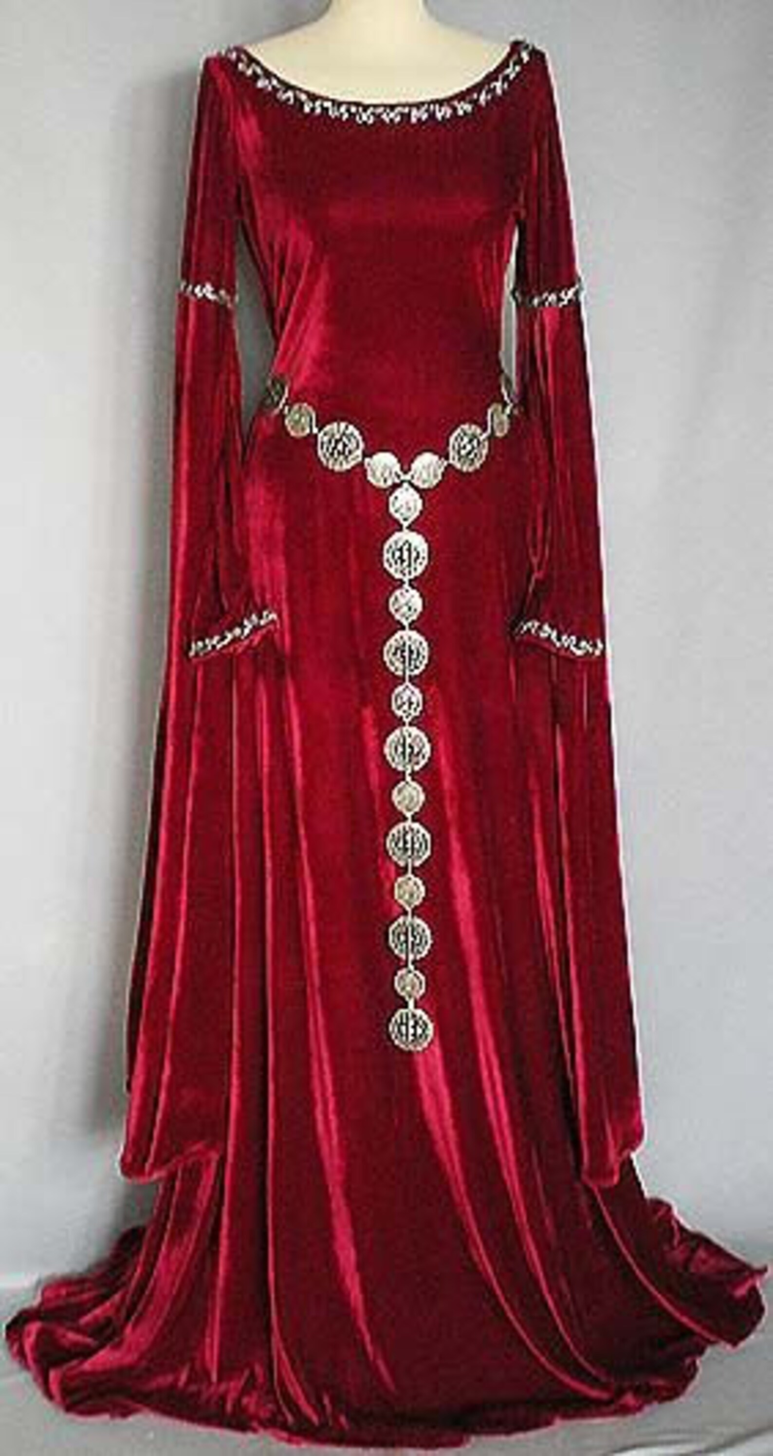 1400's Style Henna Dressrenaissance,medieval Dressceltic Dressa0 A4 US ...