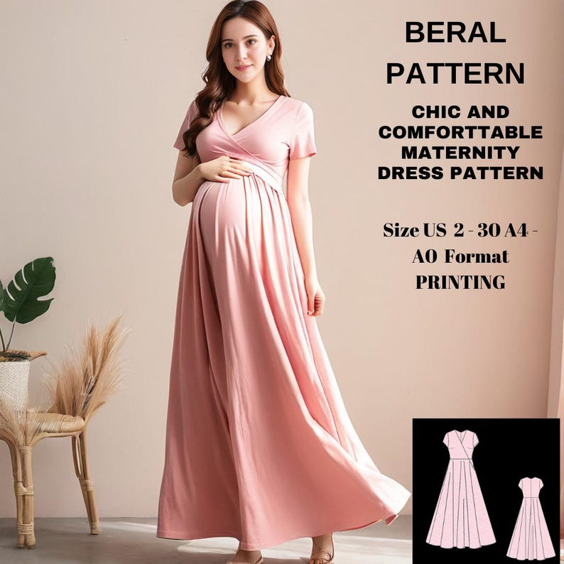 Maternity Dress Pattern|summer Maternity Dress| Dress for Pregnant ...