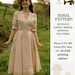 Linen Surplice Dress Sewing Pattern,plus Size Sewing Pattern-ladies ...