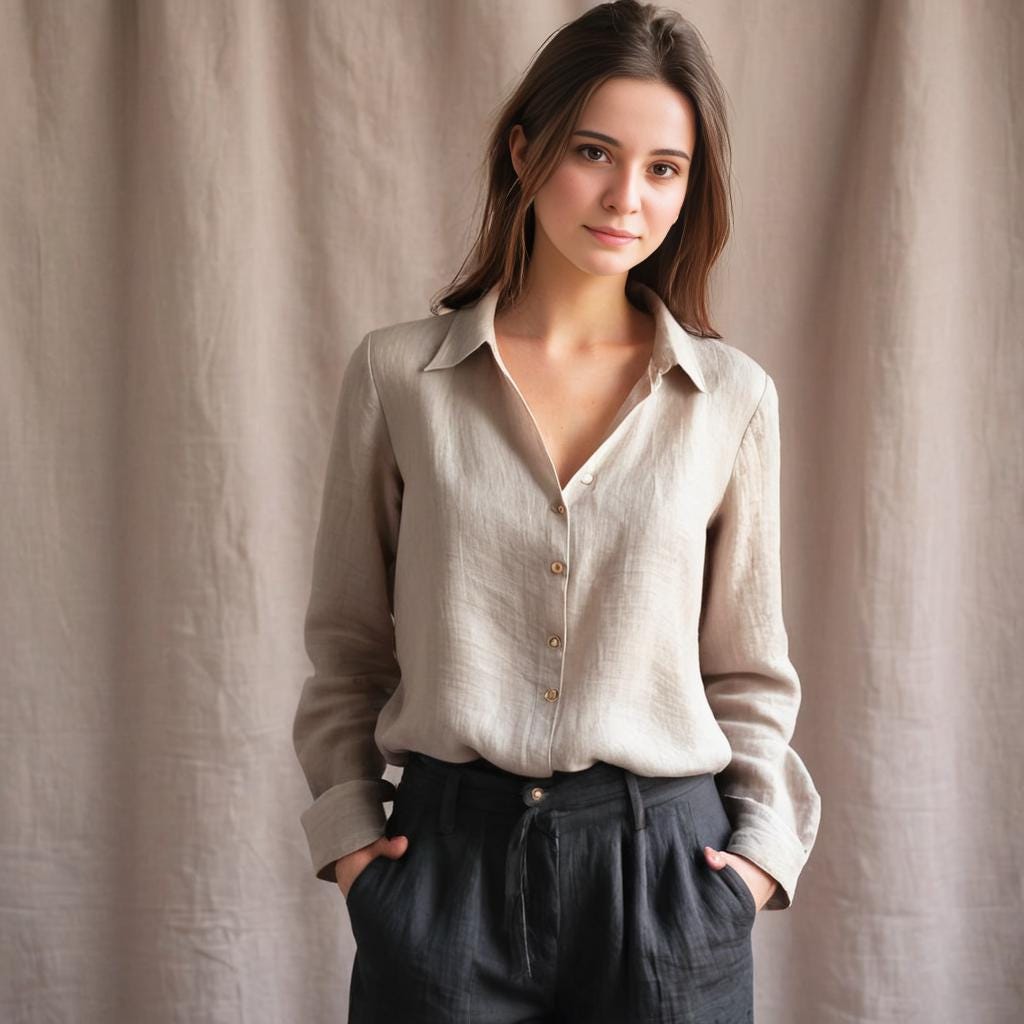 Linen Shirt Sewing Pattern A0-A4 US Second| US 2 to 30 - Etsy