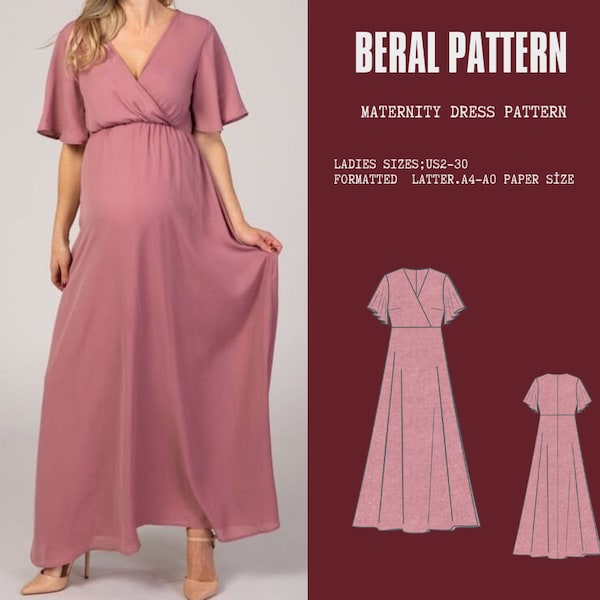 Maternity Dress Pattern - Etsy