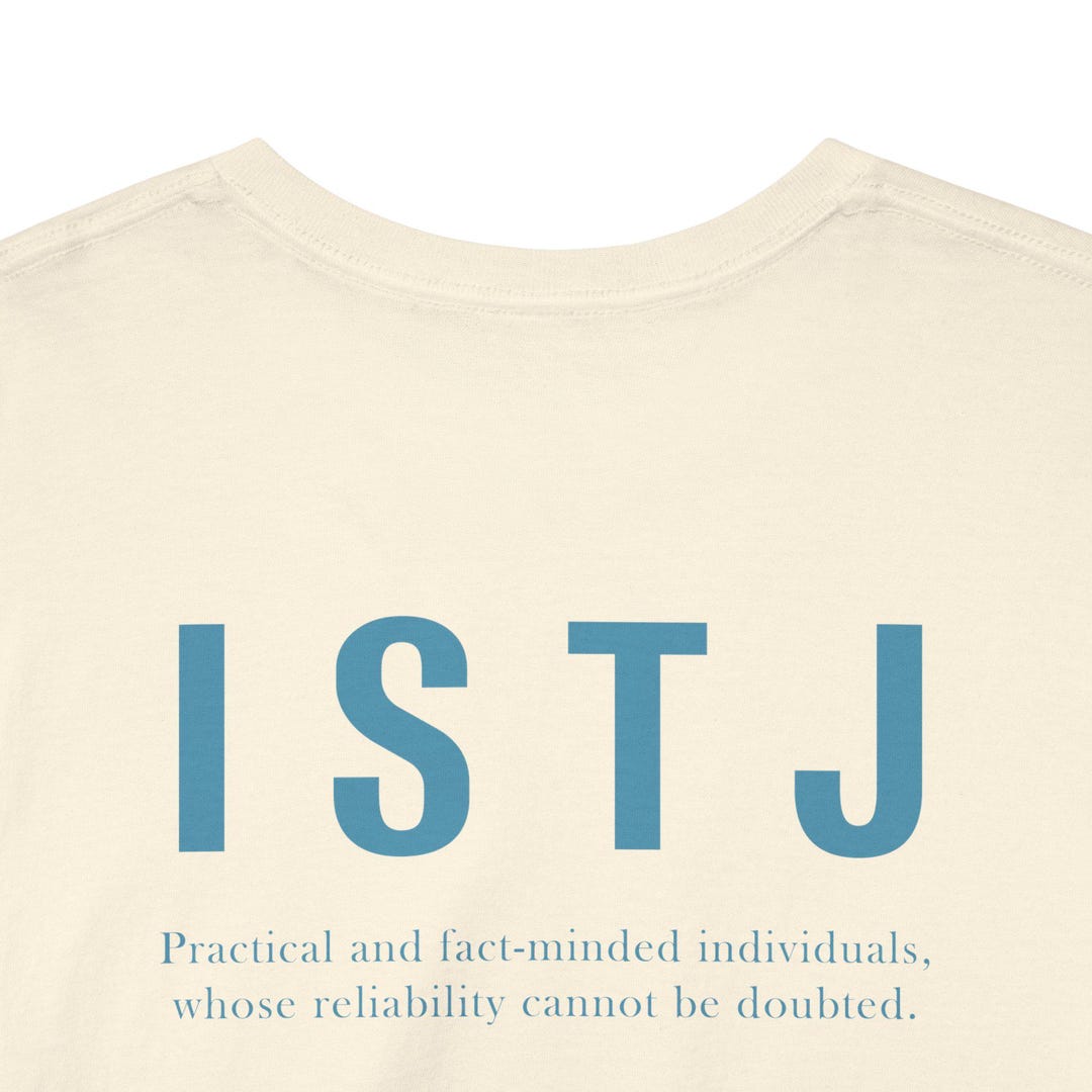 ISTJ Personality Types Shirts - Etsy