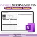 Onenote Meeting Templates for Work Professionals, Meeting Notes ...