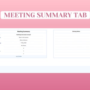 EDITABLE Weekly Meeting Notes | Google Sheets | Meeting Agenda, Minutes ...