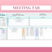 EDITABLE Weekly Meeting Notes | Google Sheets | Meeting Agenda, Minutes ...