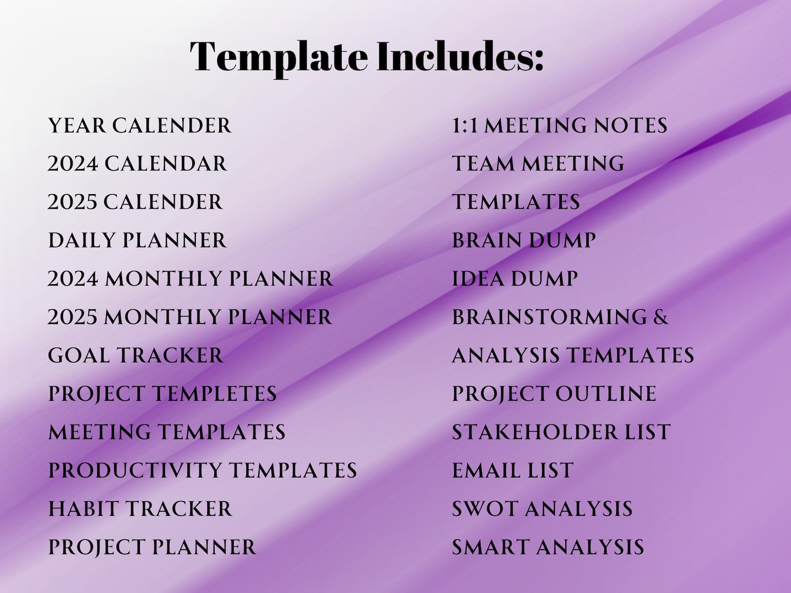Editable Onenote Planner 2024 2025 for Project Management, 2025 Onenote ...