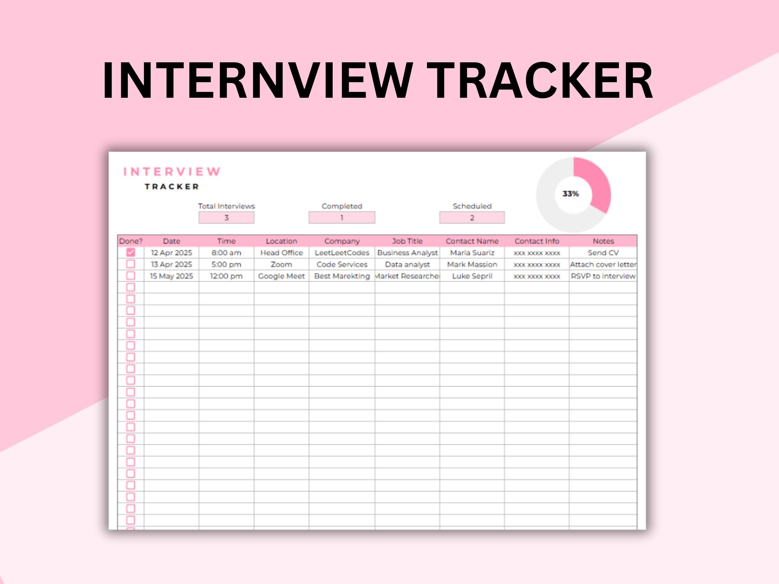 Job Application Tracker Job Planner Job Application Template Career Job ...