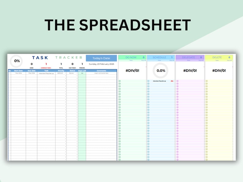 Excel Task Priority Tracker, to Do List Template, Task Tracker Excel ...