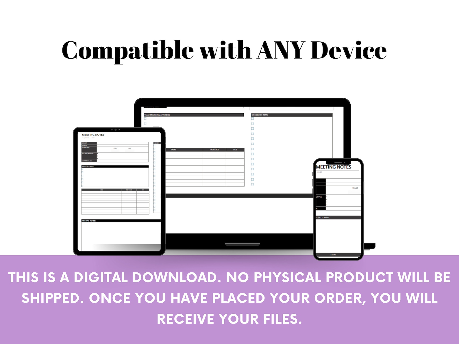 Onenote Meeting Templates for Work Professionals, Meeting Notes ...
