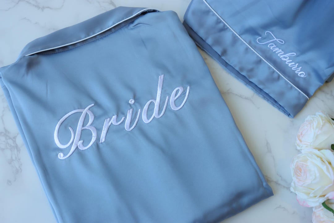 Embroidered Pajamas Set Personalized Women Pajamas Set Custom ...