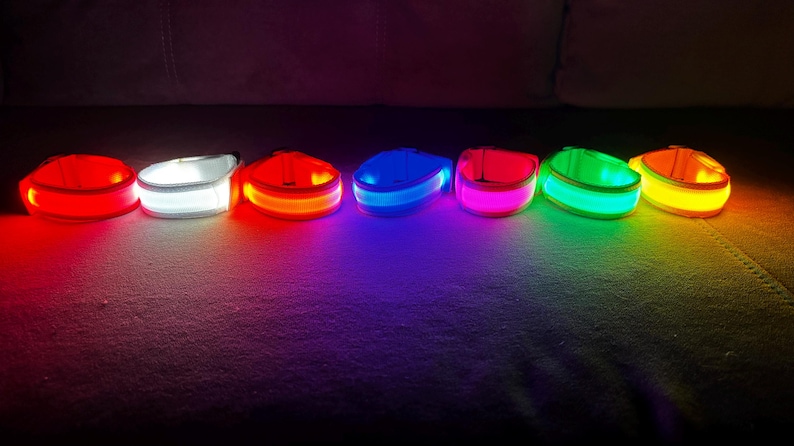 Glow-in-the-dark LED Bracelet • Party, Festival, Running Accessory - Etsy