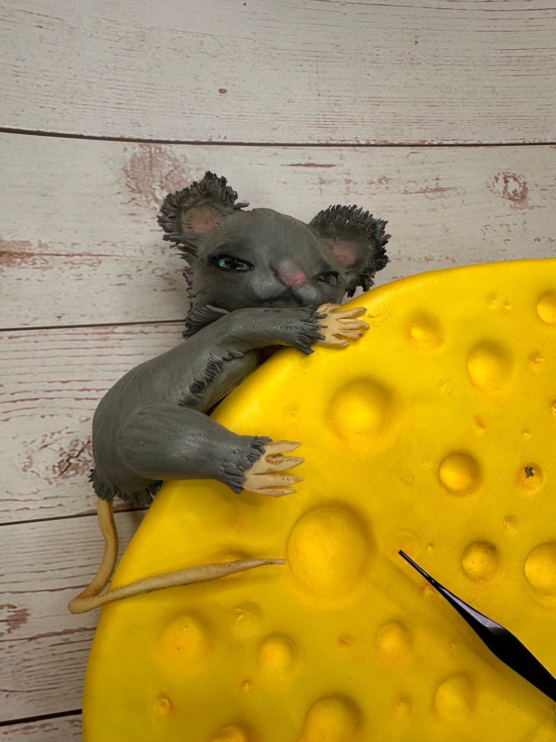 Handmade Mice in Cheese Wall Clock: Unique Colorful Decor - Etsy